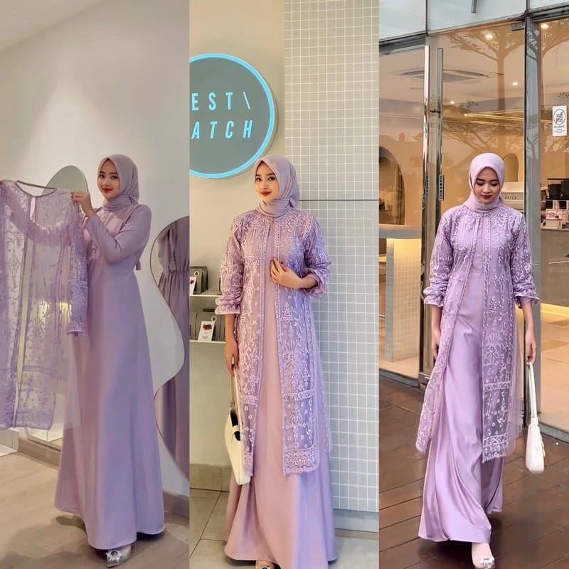 Jual RADIFA DRESS (INNER+OUTER BRUKAT) SILK ROBERTO PREMIUM APLIKASI ...