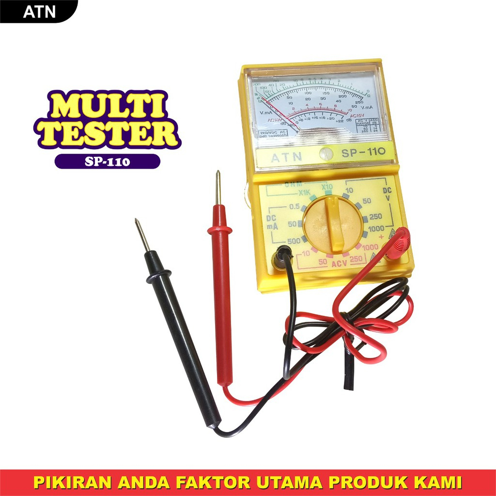 Jual MULTITESTER MULTIMETER ANALOG AVOMETER SP-110 M2500 MULTITESTER AC ...