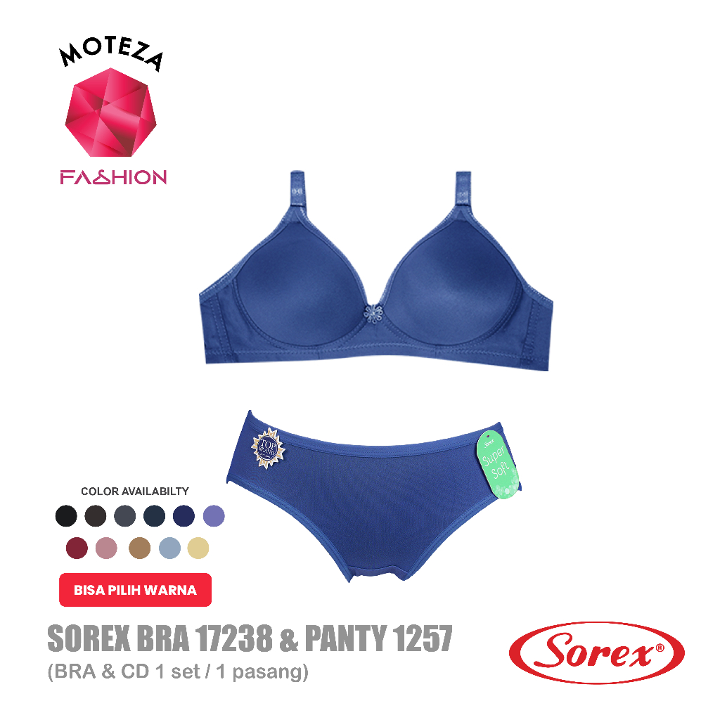 Jual Sorex Bra CD 1 Set Wanita - BH 17238 & Celana Dalam CD 1257 ...