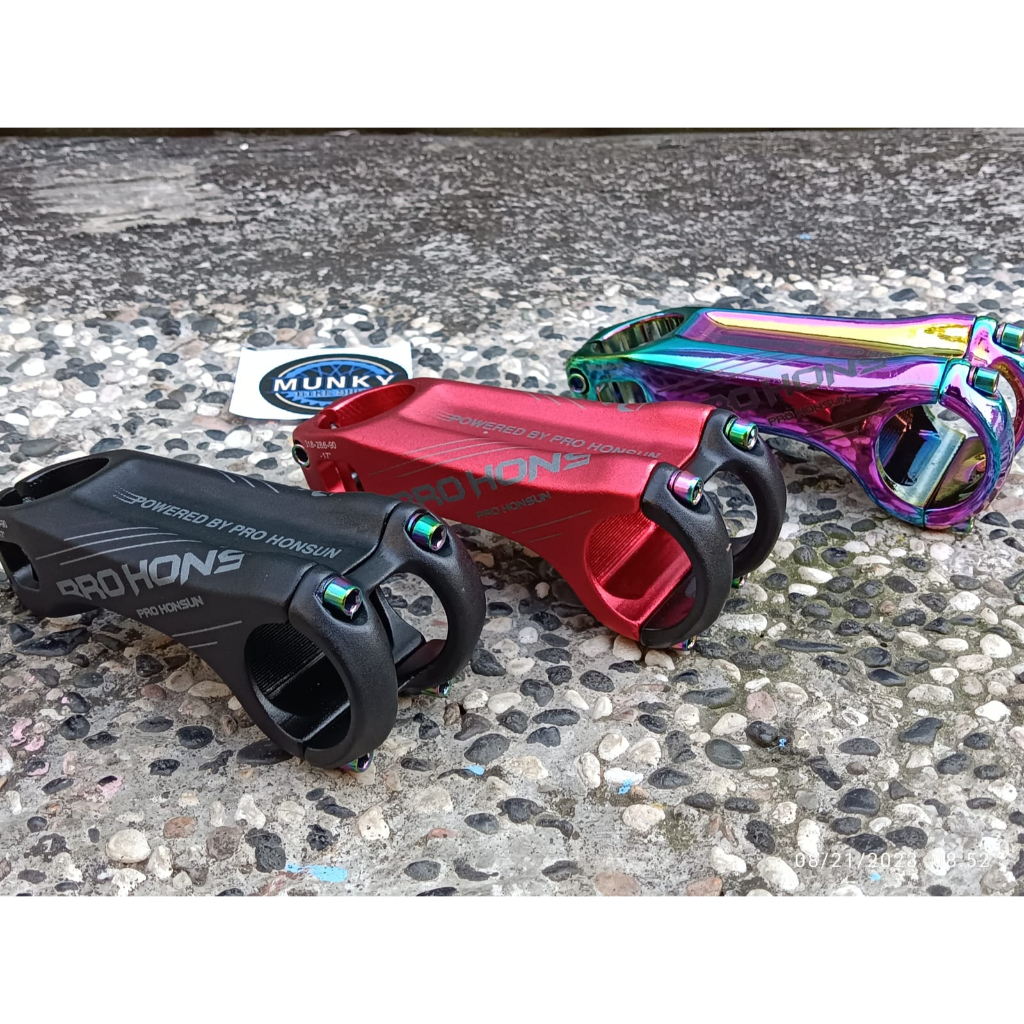 Jual Pro Honsun Stem Sepeda Nunduk minus 17 derajat Panjang 90 mm clamp ...