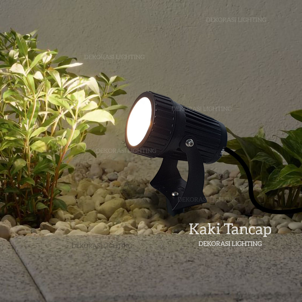 Jual Lampu taman sorot led 12w 15w tempel spotlight outdoor waterproof | Shopee Indonesia