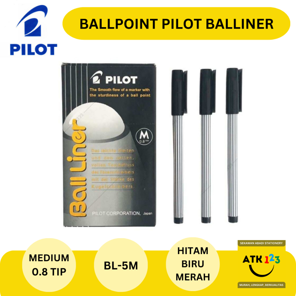 Jual Ballpoint / Bolpen / Pulpen Pilot Balliner | Shopee Indonesia