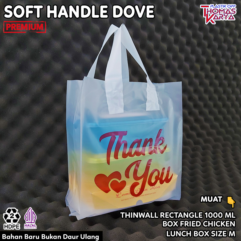 Jual ECER Paper Bag Plastik Dove Motif Ulang Tahun Anak / Tas Bingkisan Thank You Custom ...