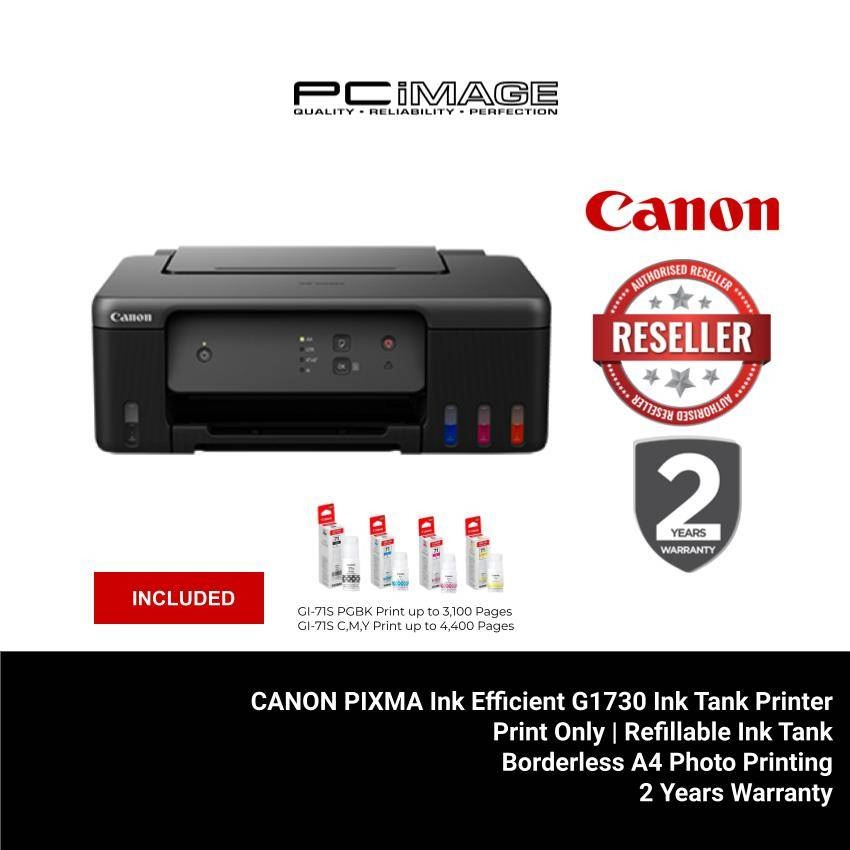 Jual Printer Canon G1730 Ink Tank Include Tinta Canon Original 1 set ...