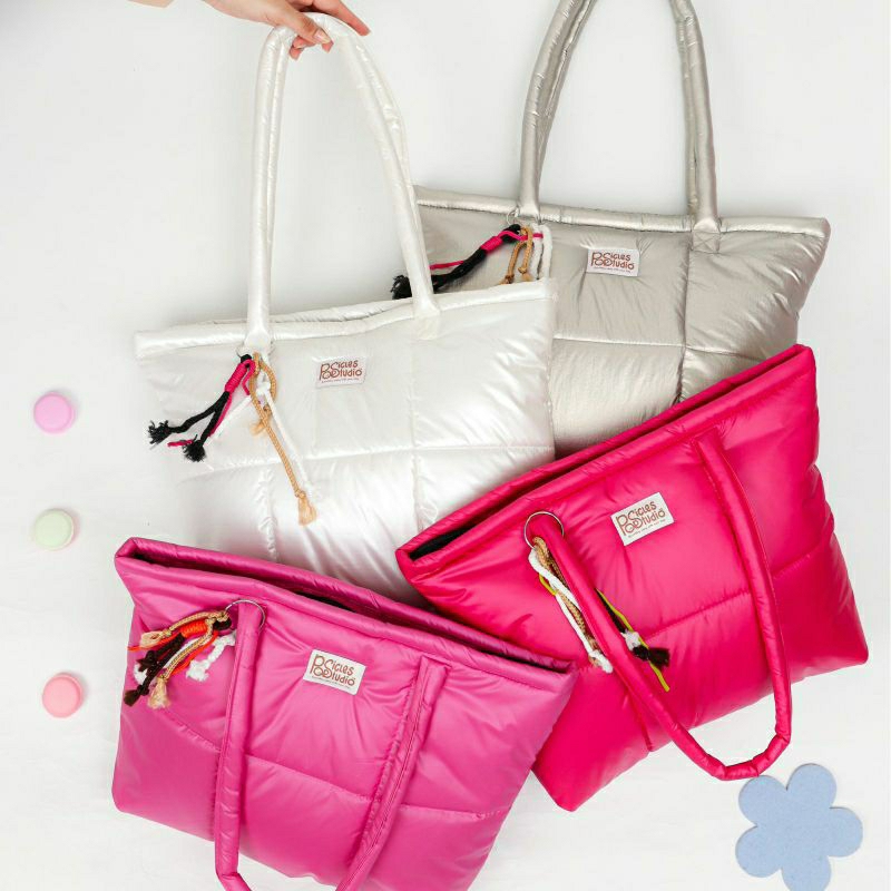 Jual SOUFFLE PUFFY BAG (PAKE RESLETING & FREE GANTUNGAN MACRAME WARNA ...