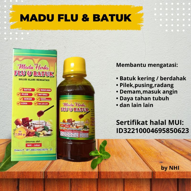 Jual MADU FLU & BATUK Pilek Demam radang Meriang sesak nafas anak ...