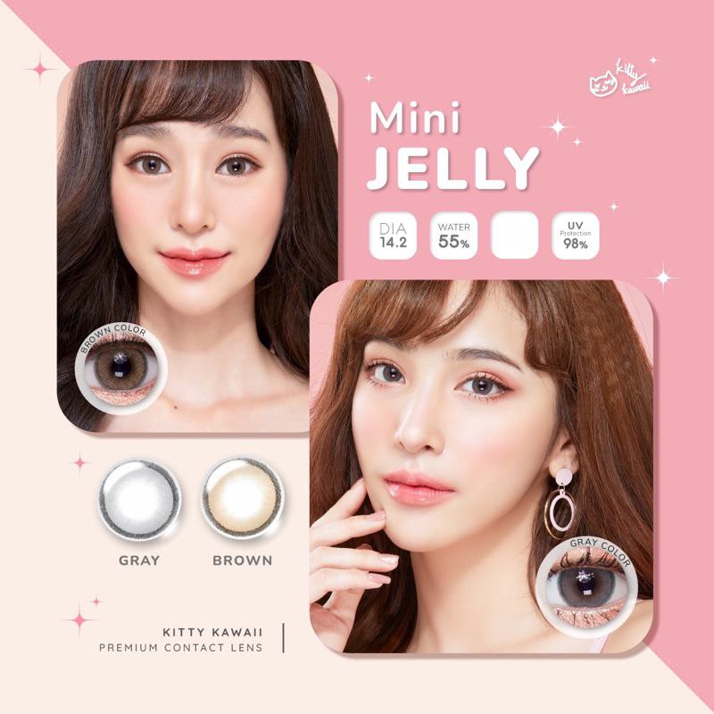 Jual MINI JELLY KITTY KAWAII SOFTLENS | Shopee Indonesia
