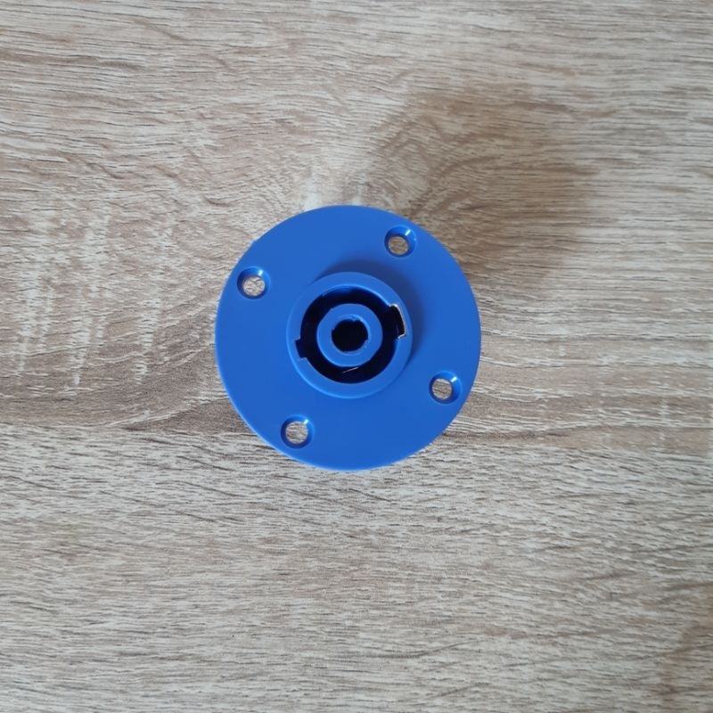Jual Socket Speakon Bulat Besi Female/ Cover Spikon Bulat Besi/ Soket ...