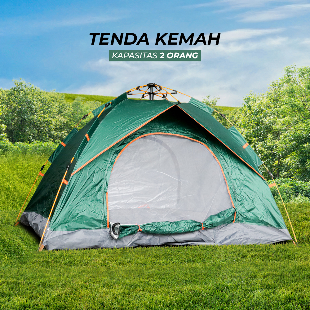Jual Tenda Kemah Camping Outdoor Adventure 2 Orang Hijau ZK50 AstaGear | Shopee Indonesia