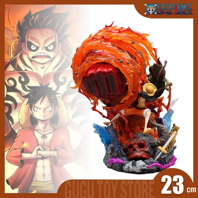 Jual Action Figure One Piece Monkey D Luffy Gear 3 Elephant Gun Red ...
