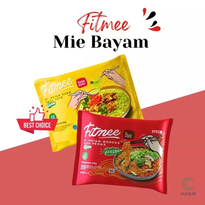 Jual Fitmee Mie Instan Goreng Rasa Pedas dengan bayam (Mi Pedas Korea ...