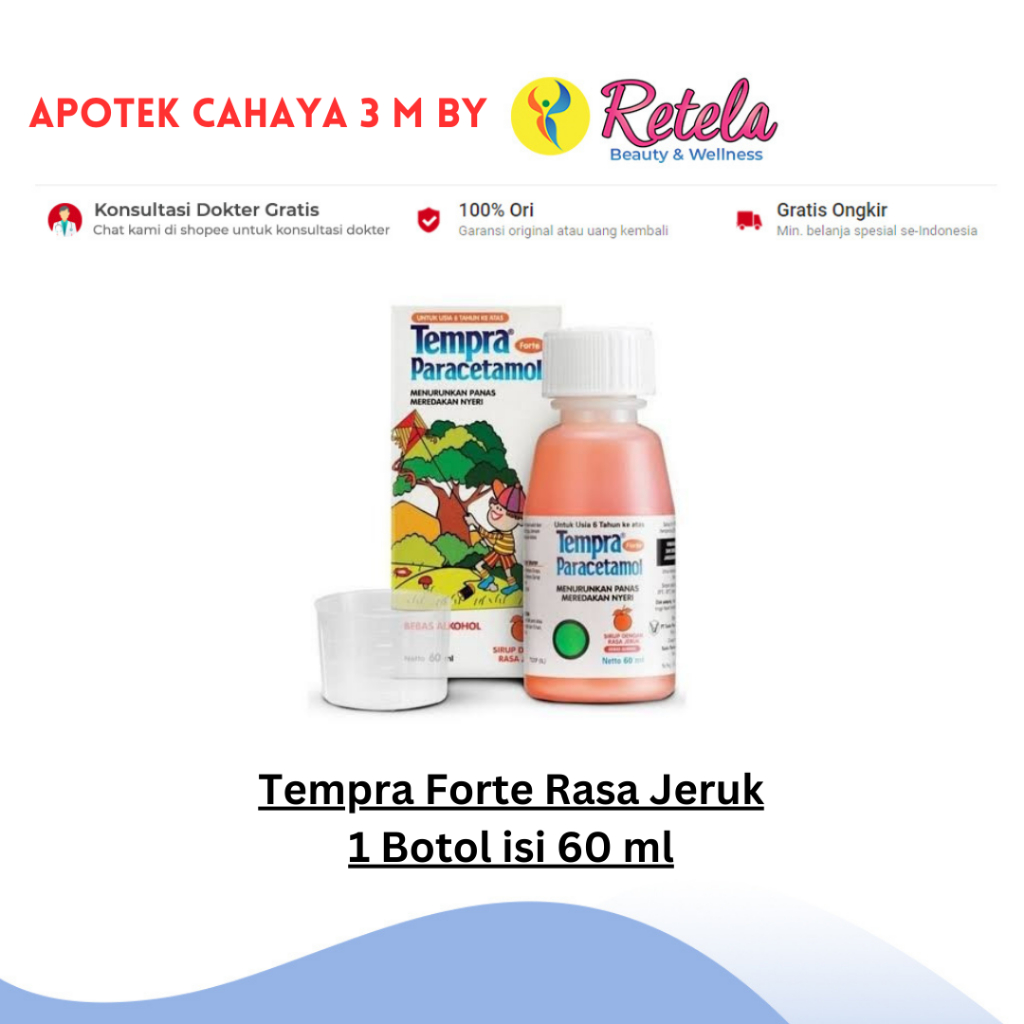 Jual Tempra Forte Sirup Rasa Jeruk 60 ml | Shopee Indonesia