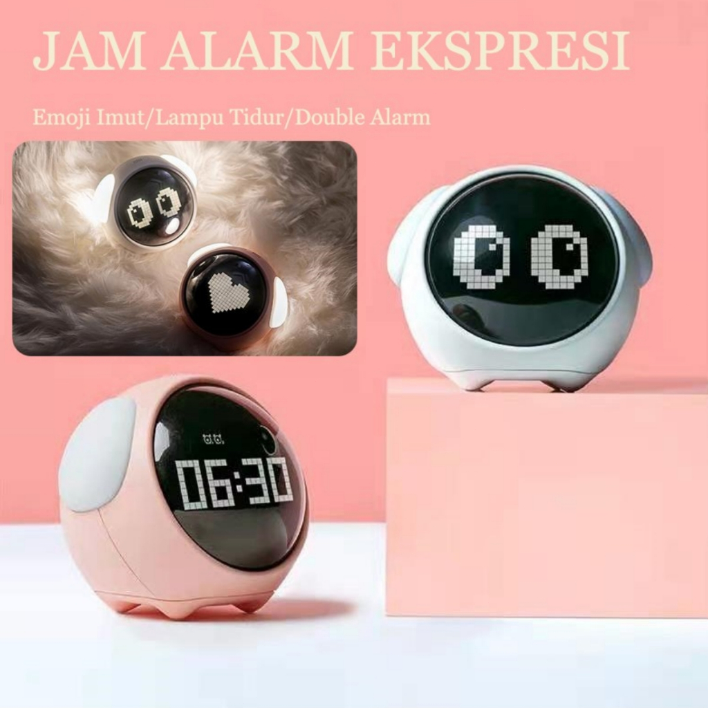 Jual Jam Alarm Emoji Lucu Emoticon Lucu Tidur Jam Alarm Ringan Hadiah ...