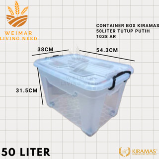 Jual KONTAINER BOX KIRAMAS KONTAINER 30 LITER - 50 LITER - 75 LITER ...