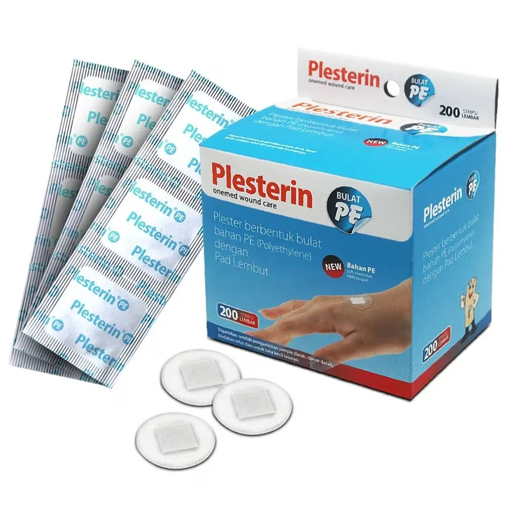Jual Plesterin Bulat PE Transparan OneMed - Plester penutup Luka Anti ...