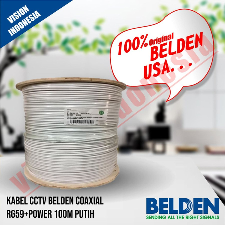 Jual Kabel CCTV BELDEN RG59+Power 100M Original | Shopee Indonesia