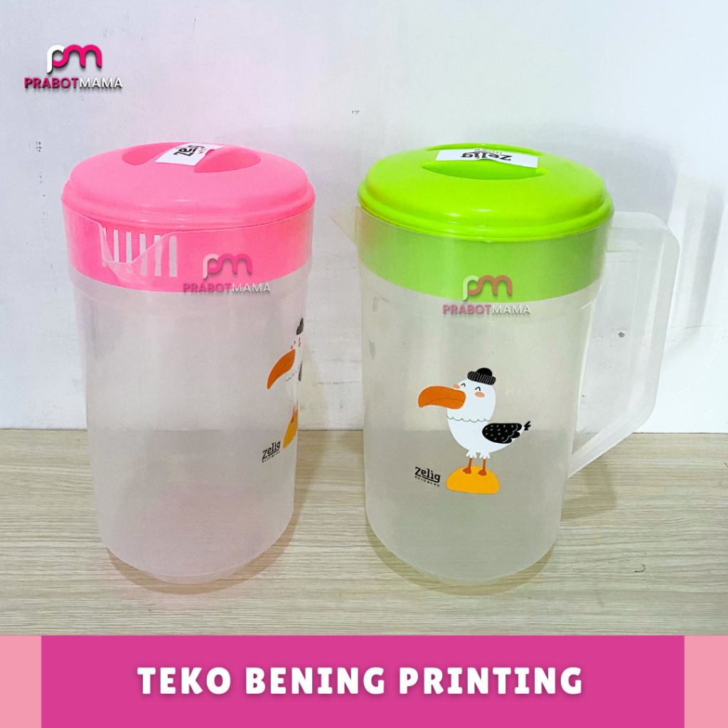 Jual Teko Plastik Bening Printing / Teko Air Besar / Teko Air Minum ...