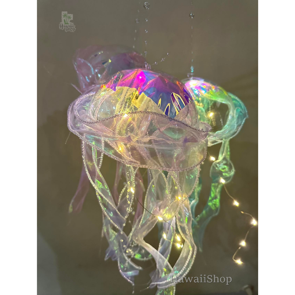 Jual Lampion DIY LED Ubur-ubur / Jelly Fish LED / Lentera Lampu Gantung ...