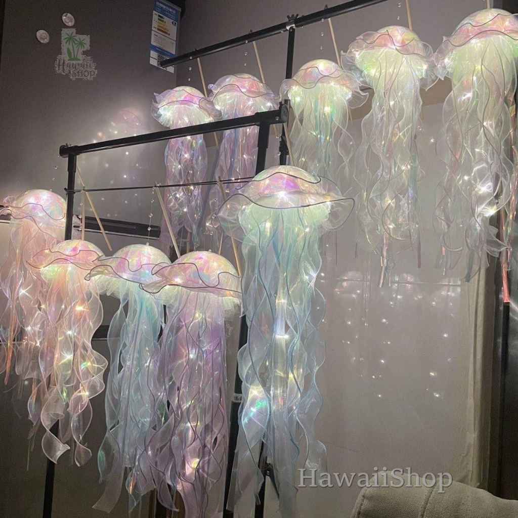 Jual Lampion DIY LED Ubur-ubur / Jelly Fish LED / Lentera Lampu Gantung ...