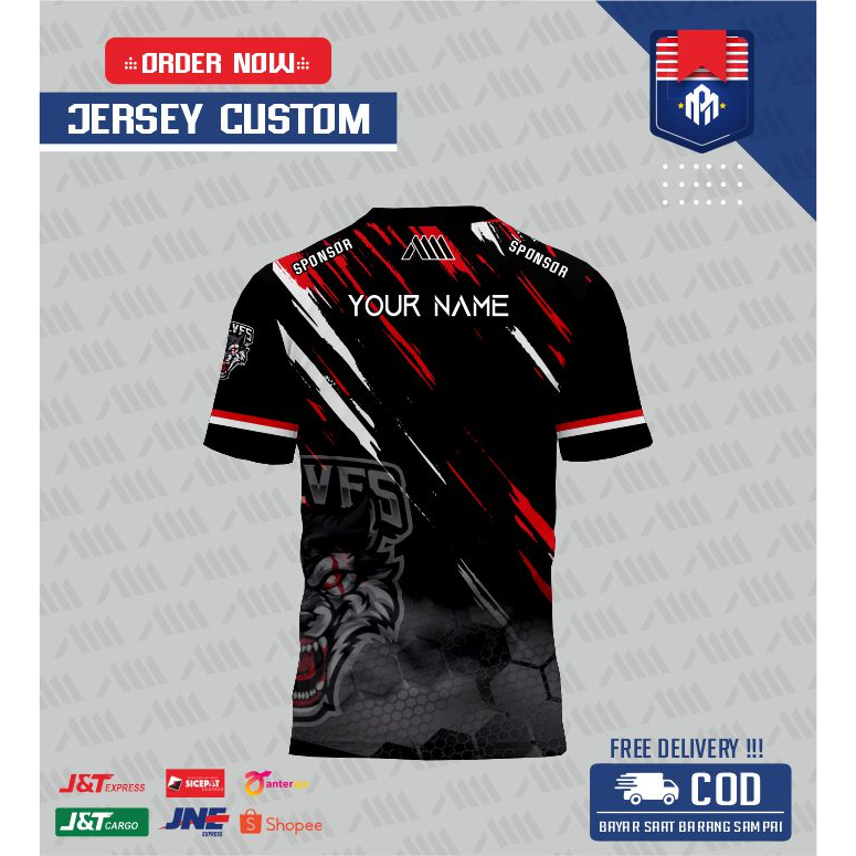 Jual NEW DESIGN | JERSEY ESPORT|JERSEY GAMING|FREE NICKNAME SATUAN/COD ...