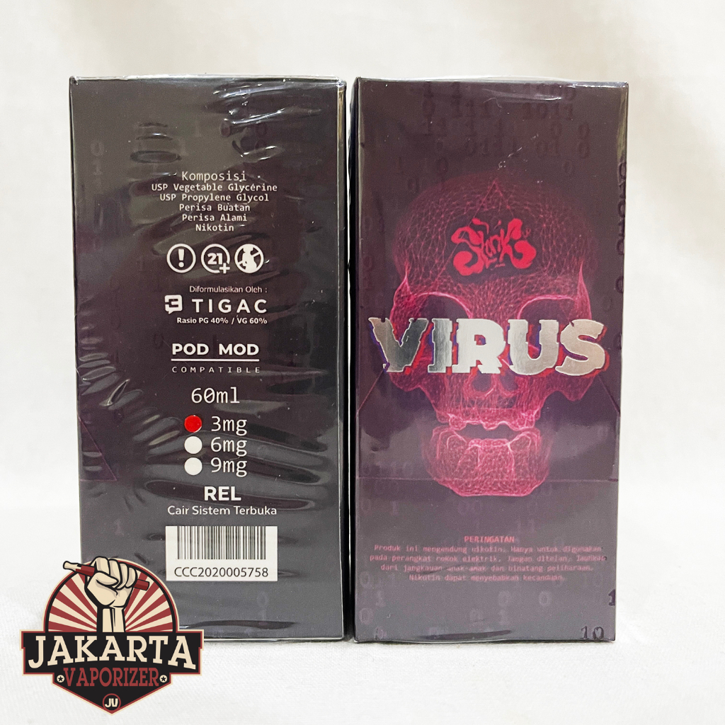 Jual SLANK V5 VIRUS 60ML 3MG 6MG BY SLANK X TIGAC | Shopee Indonesia