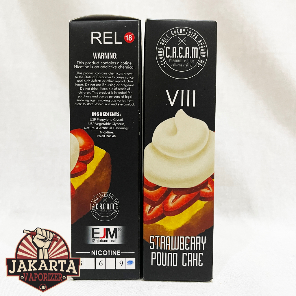 Jual EJM CREAM VIII CREAM 8 60ML 3MG 6MG 9MG LIQUID BY EJM EJUICE MURAH ...