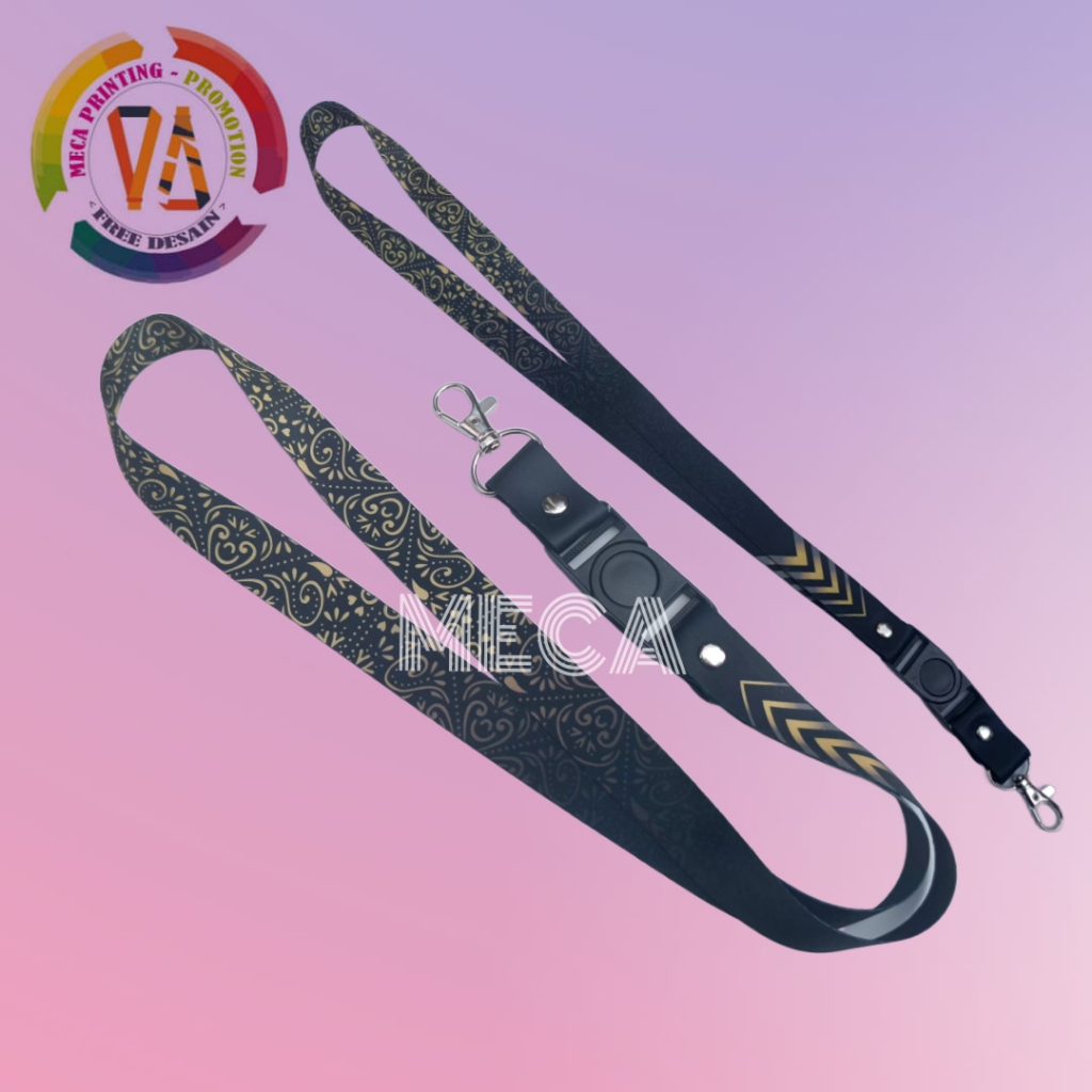 Jual Lanyard Batik Kuning Full Warna Full Happy FREE ORING | Shopee ...
