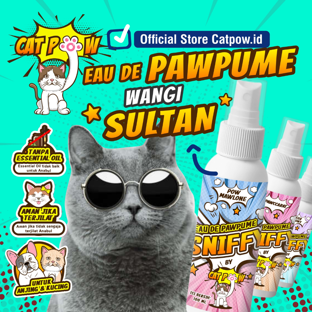Jual CATPOW Sniffy Eau De Pawpume Parfum Hewan 100ml Parfum Kucing Body ...