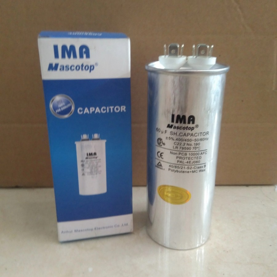 Jual Kapasitor AC 60UF “IMA” / Capacitor AC | Shopee Indonesia
