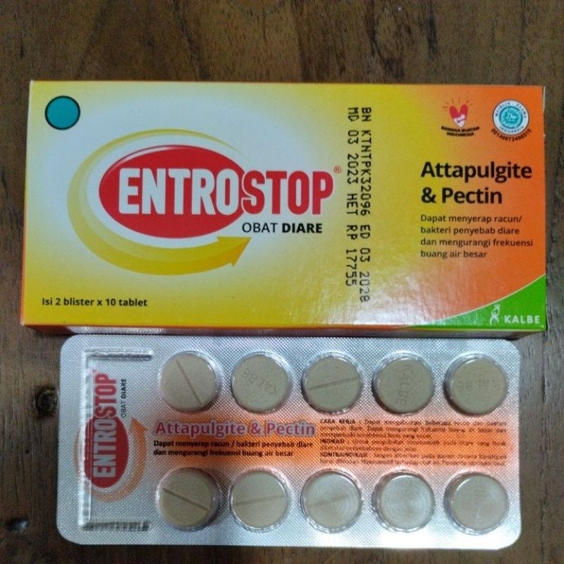 Jual Entrostop Strip Isi 10 Tablet / Obat Diare | Shopee Indonesia
