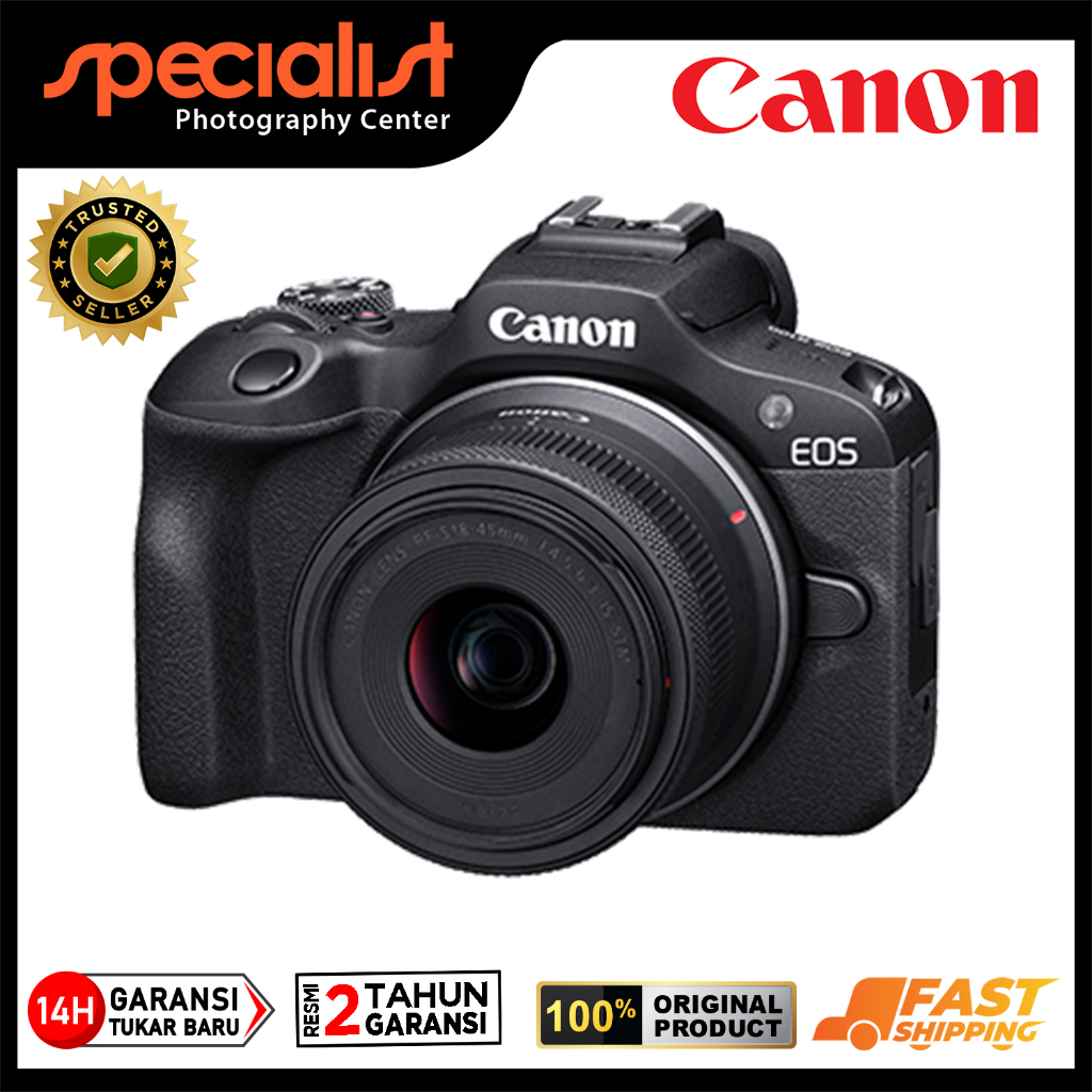 Jual Canon EOS R100 Kit 18-45mm IS STM | Shopee Indonesia