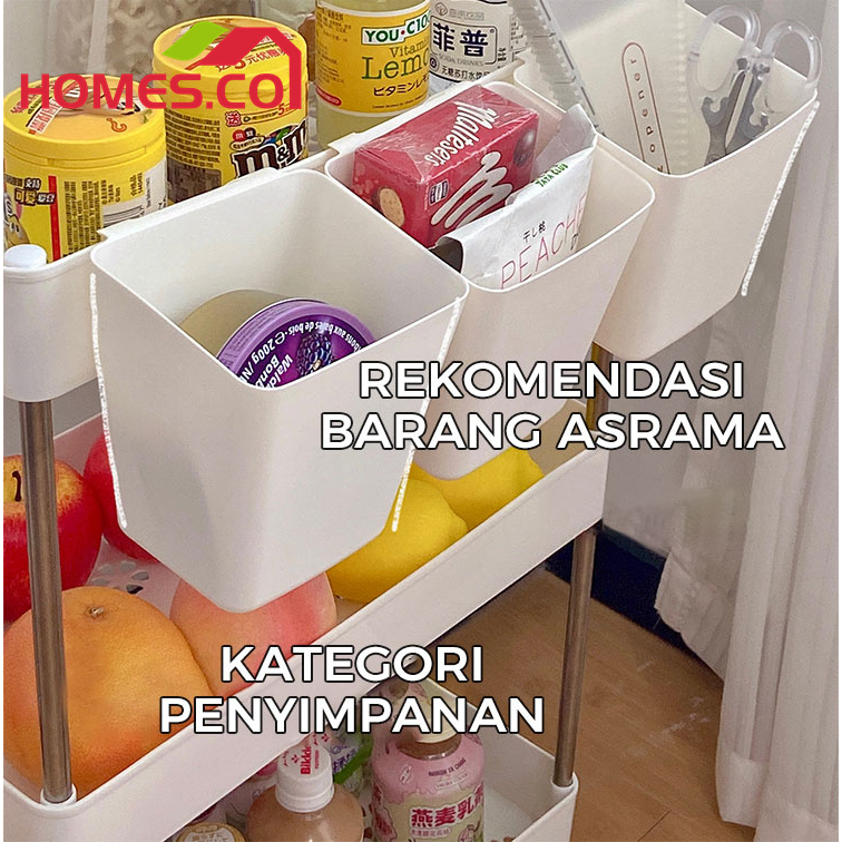 Jual Homes Rak Gantung Meja Belajar Keranjang Storage Tempel Dinding Stationery Desktop Rak ...