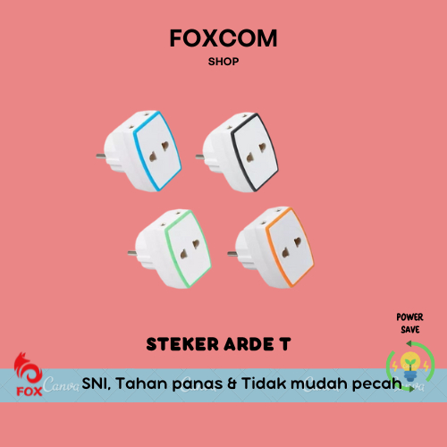 Jual STEKER ARDE T MULTIWARNA / STEKER 3 LUBANG / STEKER SNI / STEKER 3 ...