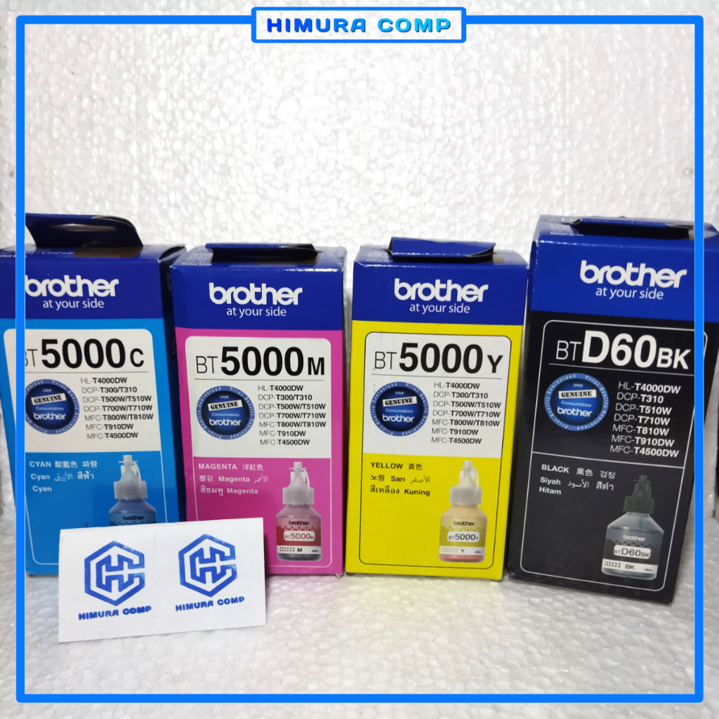 Jual TINTA BROTHER D60/BT5000 for DCP - T310 , DCP -T510W , DCP-T710W ...