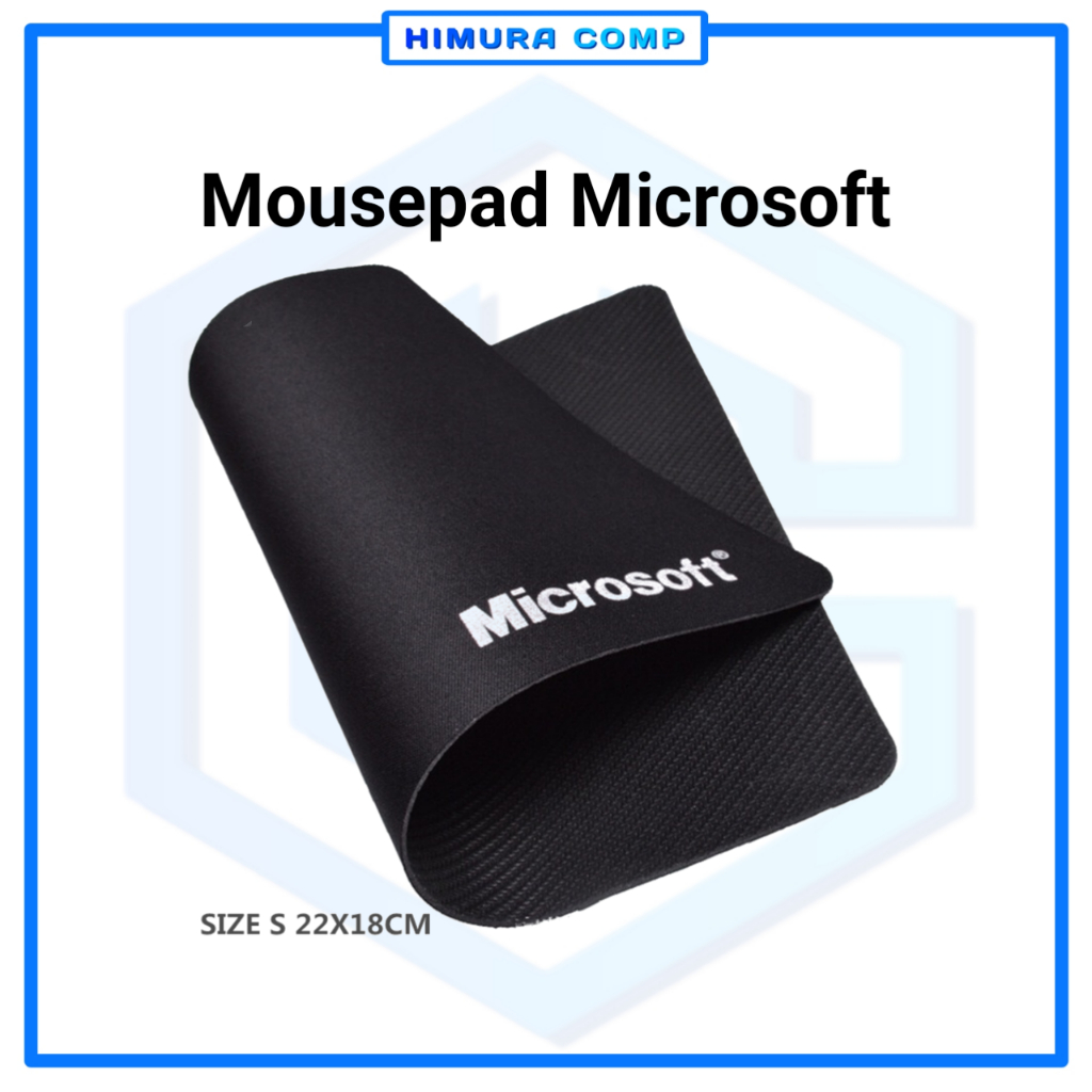 Jual MPM MOUSE PAD MICROSOFT 22 X 18 CM LOGO BLACK | Shopee Indonesia