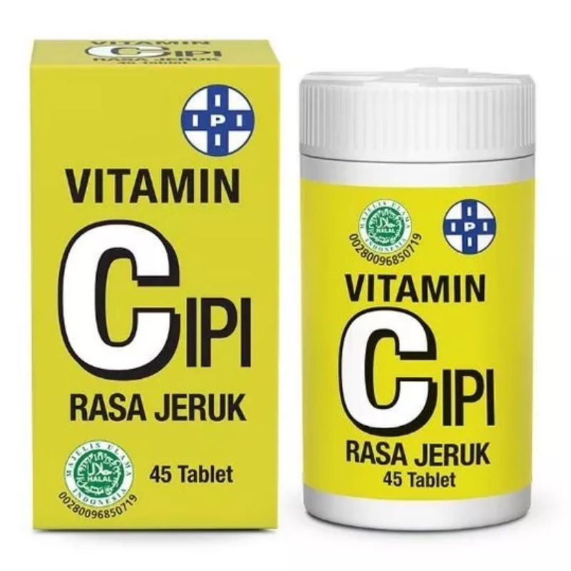 Jual IPI VITAMIN C 45 TABLET RASA JERUK SUPLEMEN MULTIVITAMIN BOTOL DAYA TAHAN TUBUH | Shopee ...