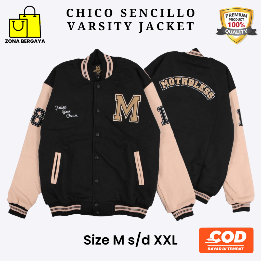 Jual Jaket Varsity Baseball Pria Keren Kekinian Original 100% Jacket ...