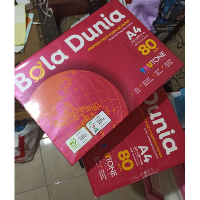 Jual Kertas HVS Bola Dunia A4 80gsm | Shopee Indonesia