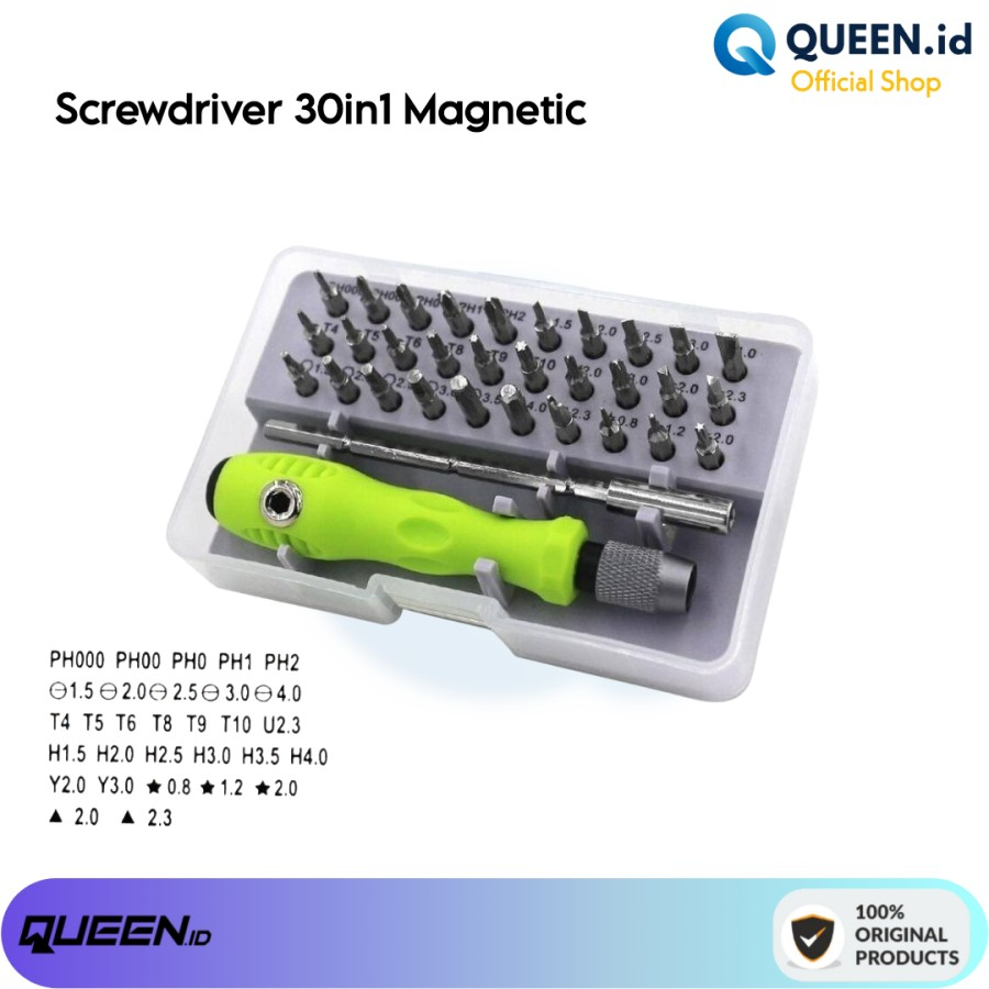 Jual Obeng Set 30 in 1 Magnetic Screwdrivers Rapair Tool Set 30in1 ...