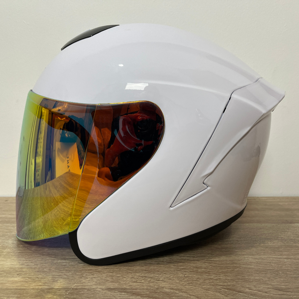 Jual Helm CRX AK-1 Putih Glossy - Polos Solid SNI Dewasa | Shopee Indonesia