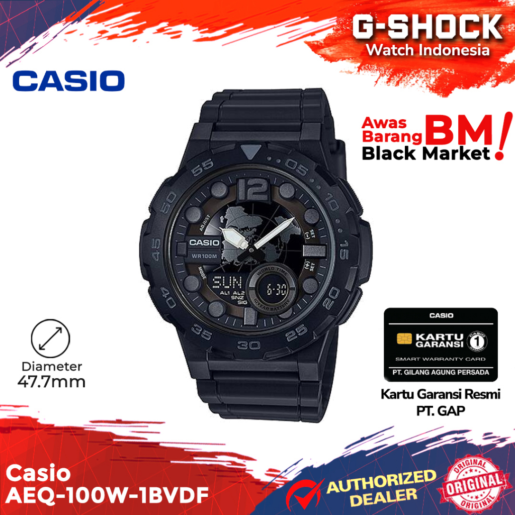 Jual Casio General AEQ-100W-1BVDF AEQ-100W AEQ-100 AEQ100W AEQ 100W ...