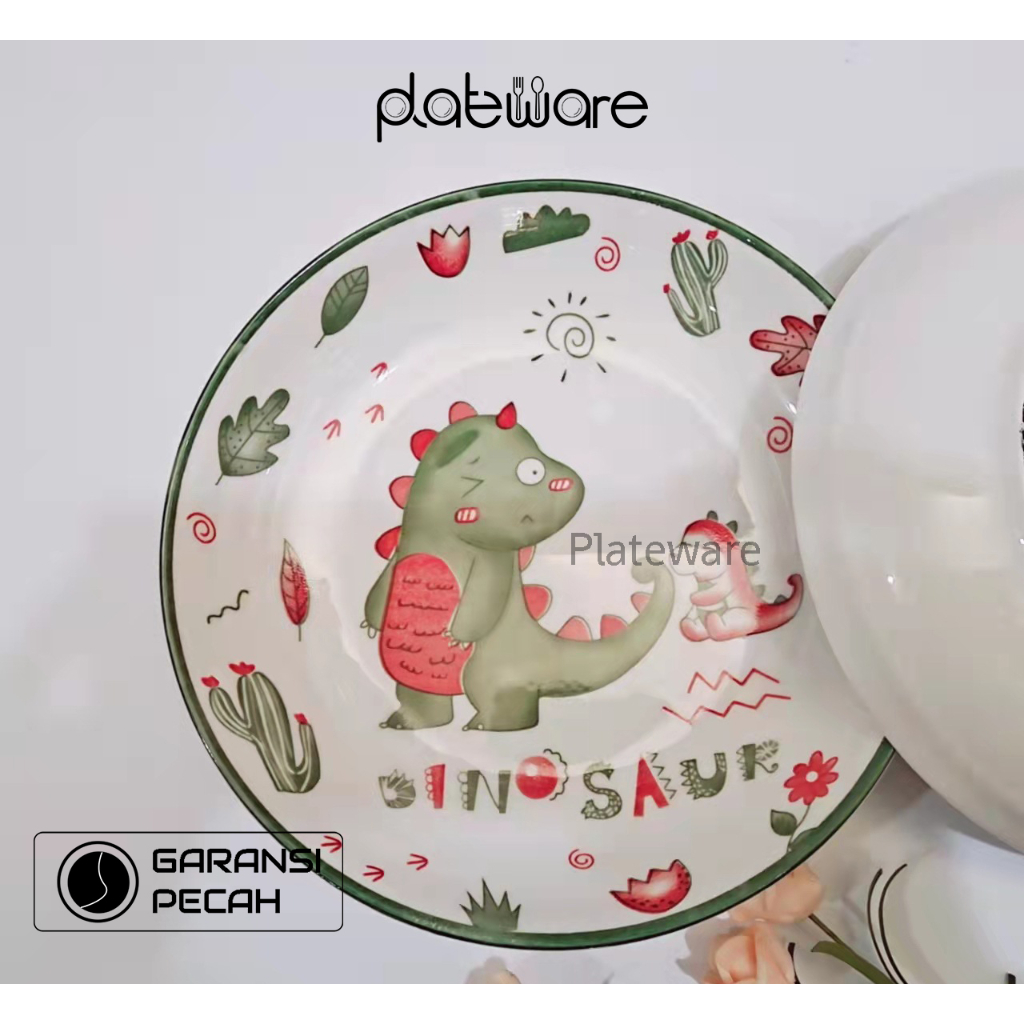 Jual Piring makan keramik banyak barian karakter lucu dan imut ukuran ...