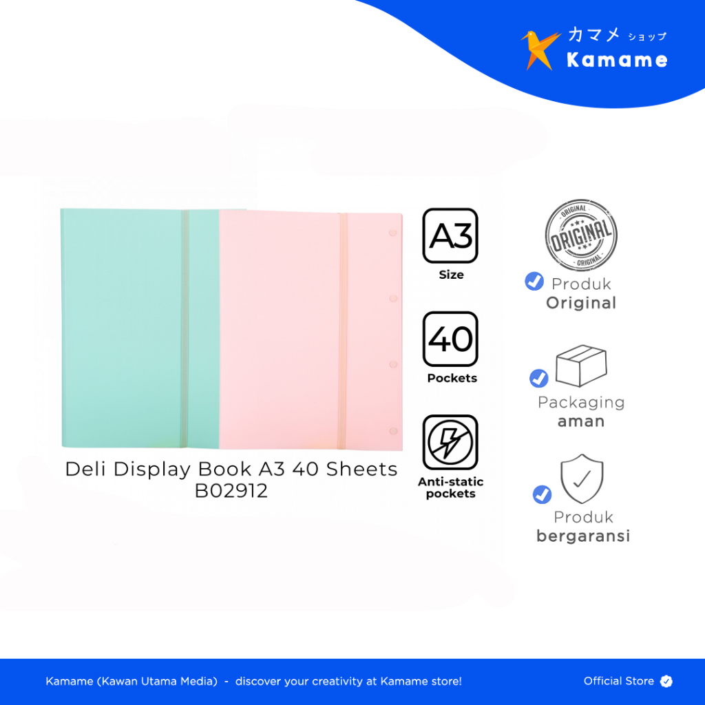 Jual Deli School Display Book - EB02912 Clear Holder Display Book Map ...