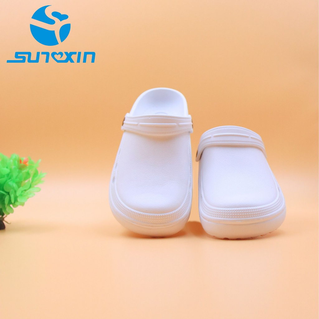 Jual SUNXIN Sandal Kodok Putih Hema 956A/OW Sandal Medis Dokter Perawat ...