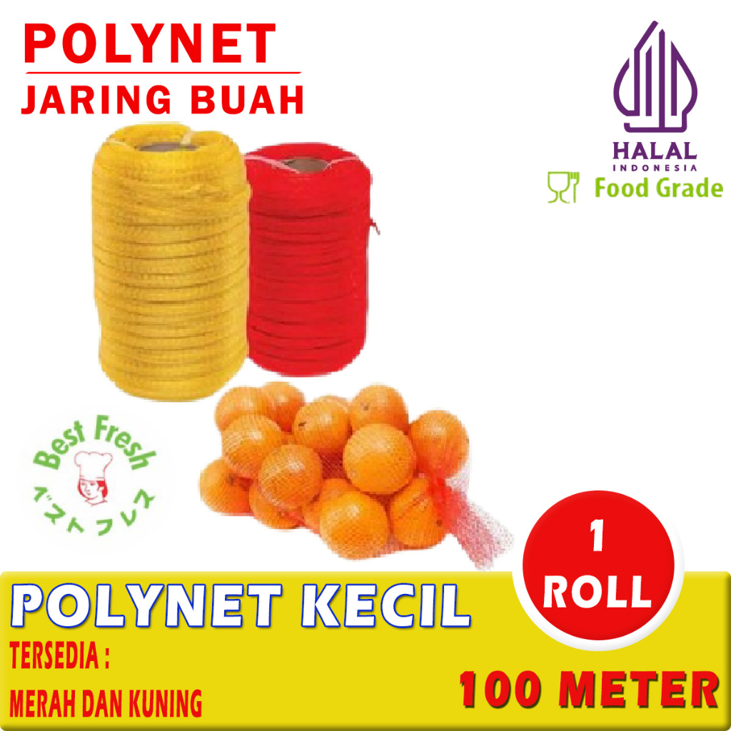 Jual POLYNET ROLL 100 METER | JARING BUAH |BEST FRESH | Shopee Indonesia