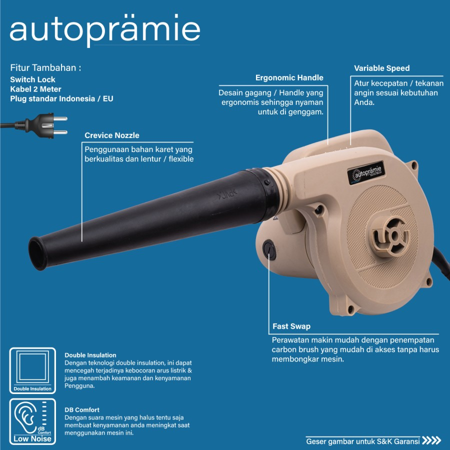 Jual Mesin Hand Blower / Alat Tiup Debu / Blower Angin / Electric Air ...