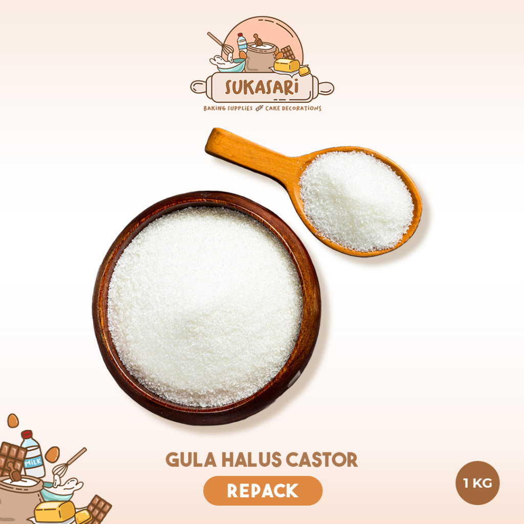 Jual Sukasari - Gula Pasir Halus Putih 1kg Repack / Gula Kastor ...