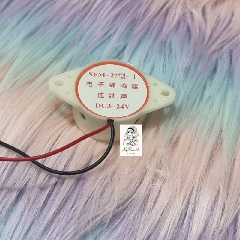 Jual BUZER SPEAKER PUTIH BESAR BUZZER CONTINUOS SFM-27 3V - 24V ...