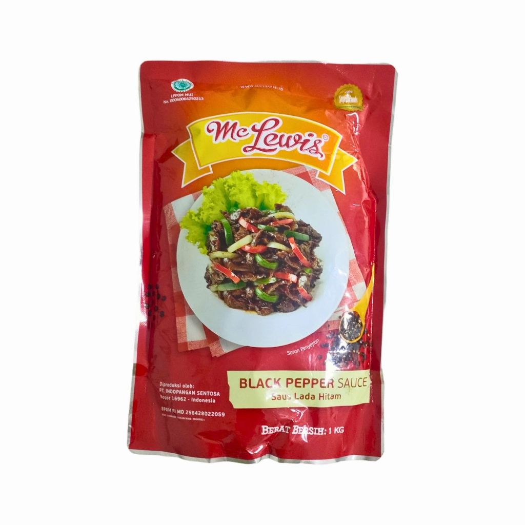 Jual Saus Lada Hitam 1kg / Mc Lewis Black Paper Sauce 1kg / Black Paper ...