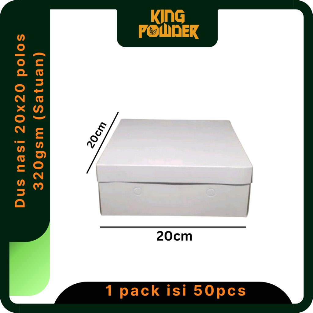 Jual Dus Nasi Kotak 20x20 | Dus Nasi Catering ukuran 20 | Box Nasi ...